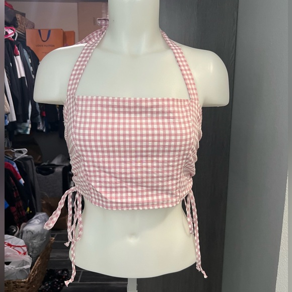 La Hearts | Tops | Nwt La Hearts White Pink Crop Top | Poshmark